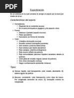 Tipos y características de la expectoración | PDF | Tos | Enfermedades ...