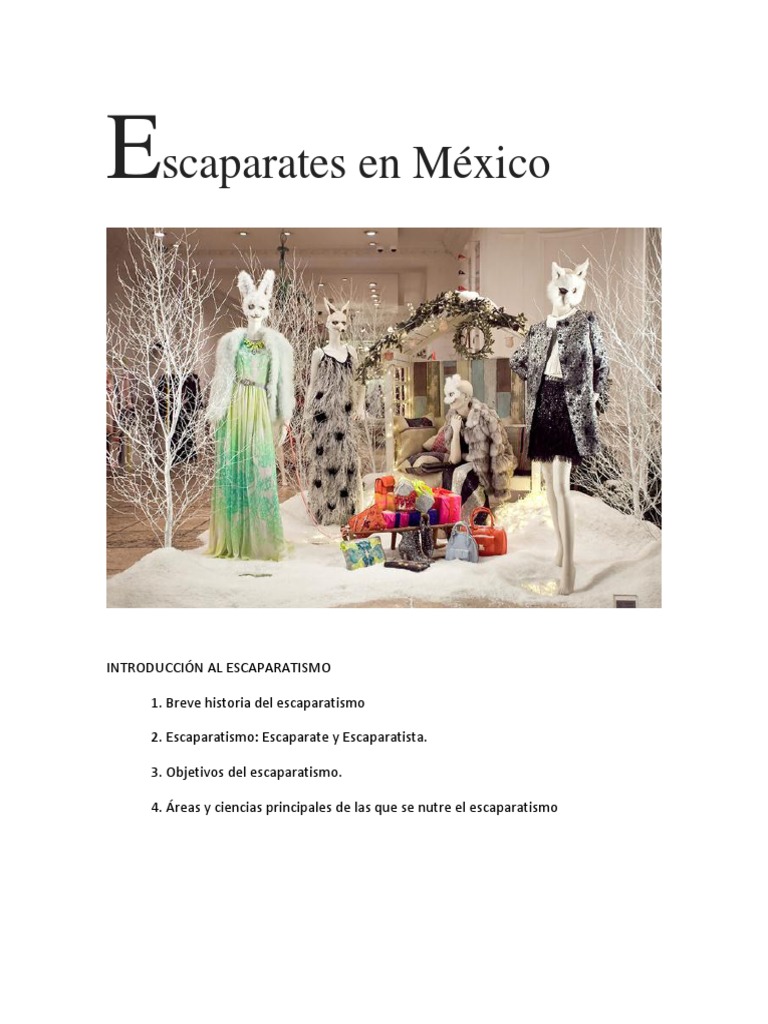 Introducción al Escaparatismo en México | PDF | Negocios (general ...