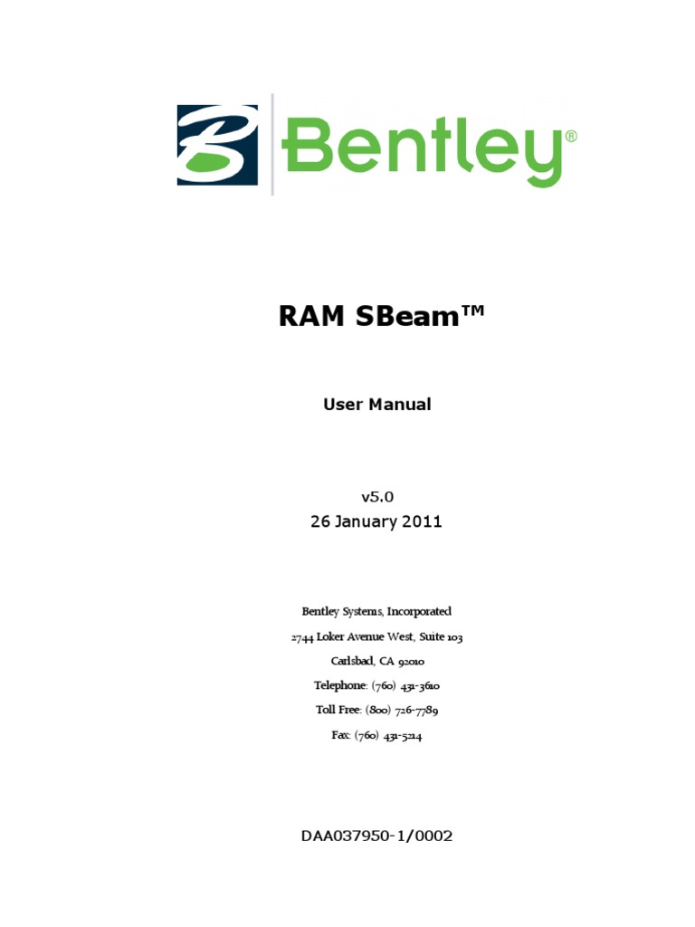 Ram SBeam | PDF | Beam (Structure) | Strength Of Materials