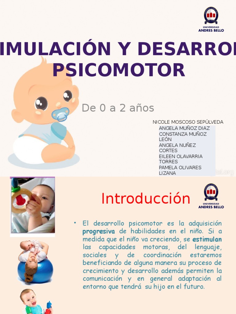Estimulacion y Desarrollo Psicomotor | PDF | Palabra | Aprendizaje