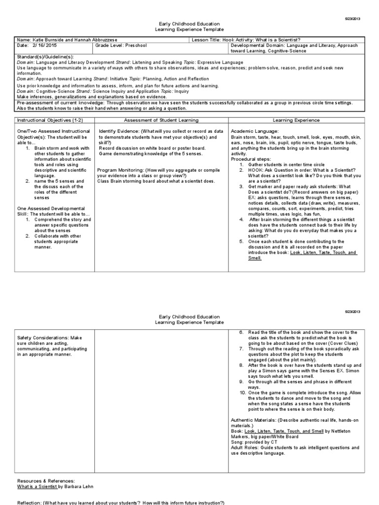 Hook Lesson | PDF | Inquiry | Science