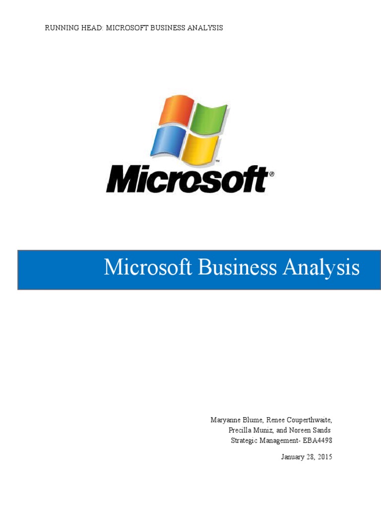Microsoft Analysis | PDF | Microsoft | Web Browser