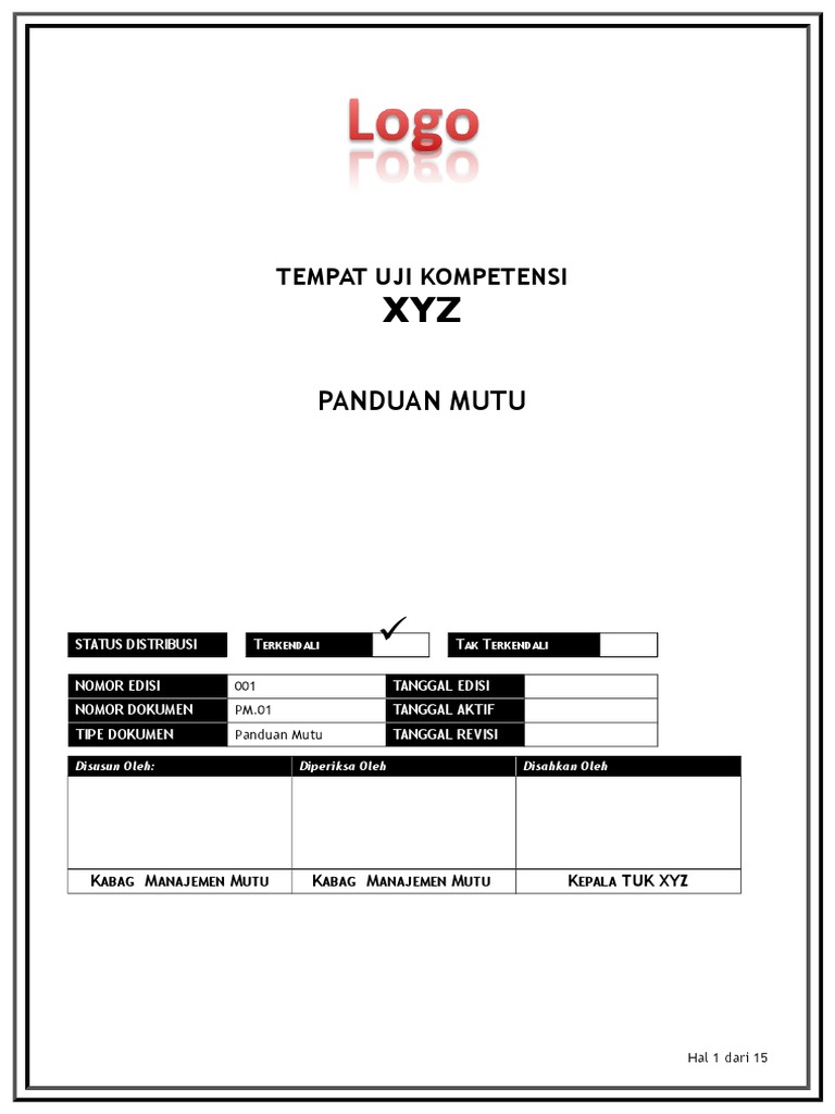 Panduan Mutu Uji Kompetensi