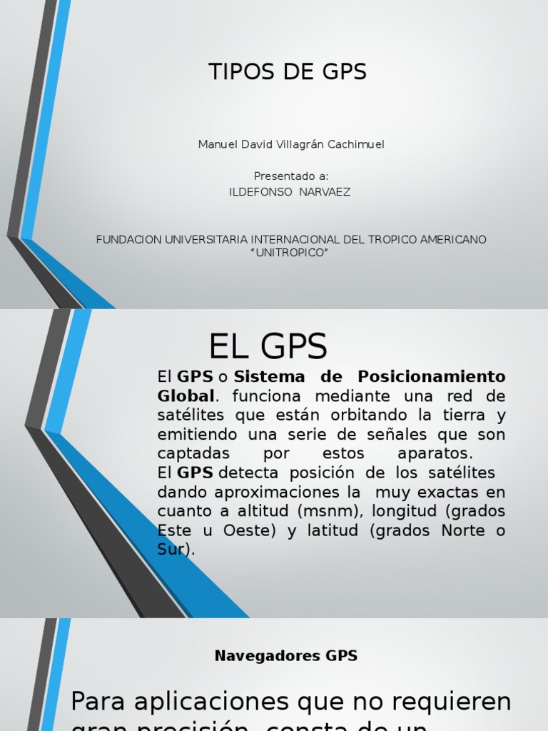 Tipos de Gps | PDF