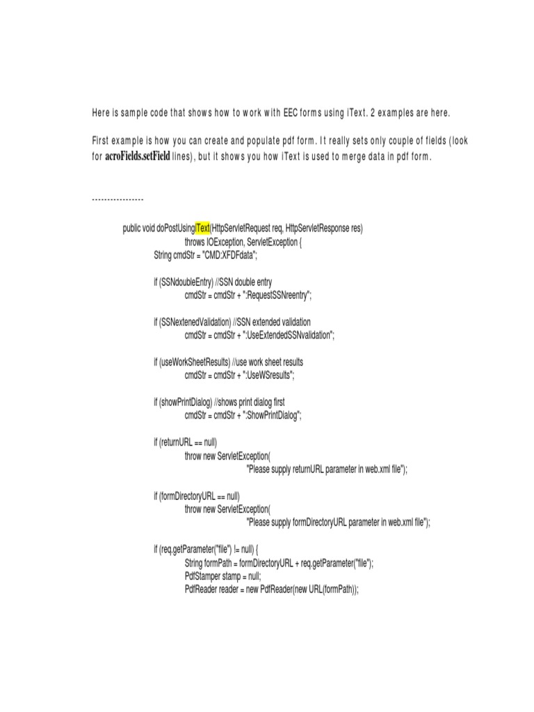 Eec Forms Using I Text | Download Free PDF | Portable Document Format ...