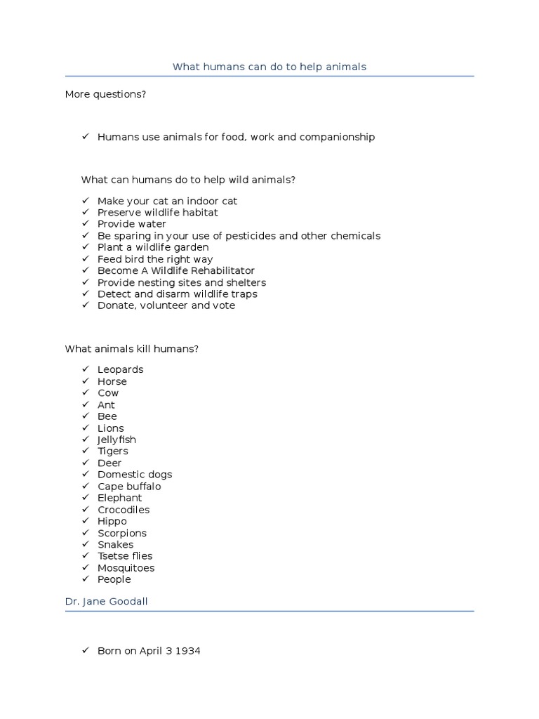 The Impact of Humanity On Animals | PDF | Rainforest | Pollution