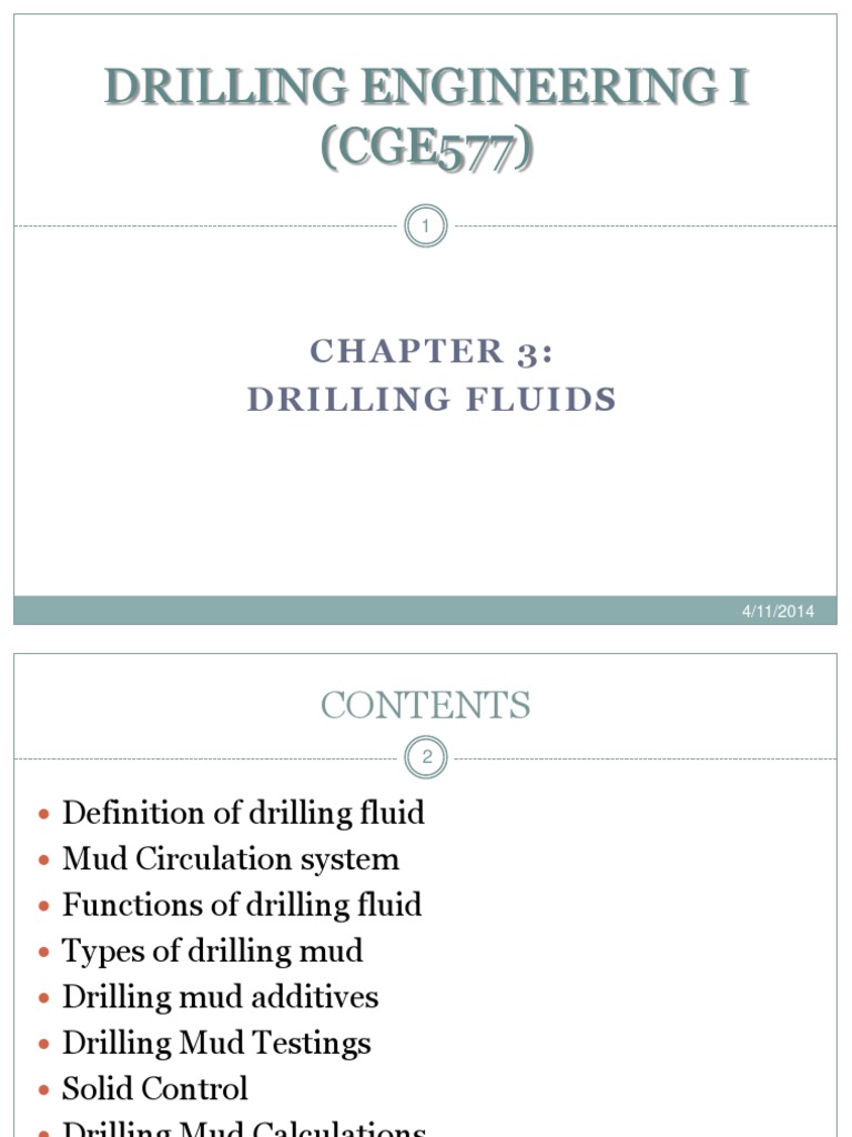 Chapter 3 - Drilling Mud PDF | PDF | Rheology | Viscosity