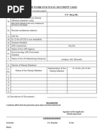 New Food Security Card Application Form | PDF | Computing And ...