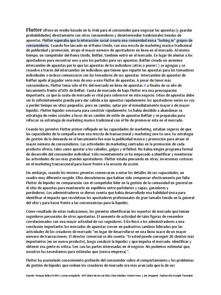 Caso CRM Flutter y BMW | PDF | Los consumidores | Marketing Caso CRM Flutter y BMW | PDF | Los consumidores | Marketing