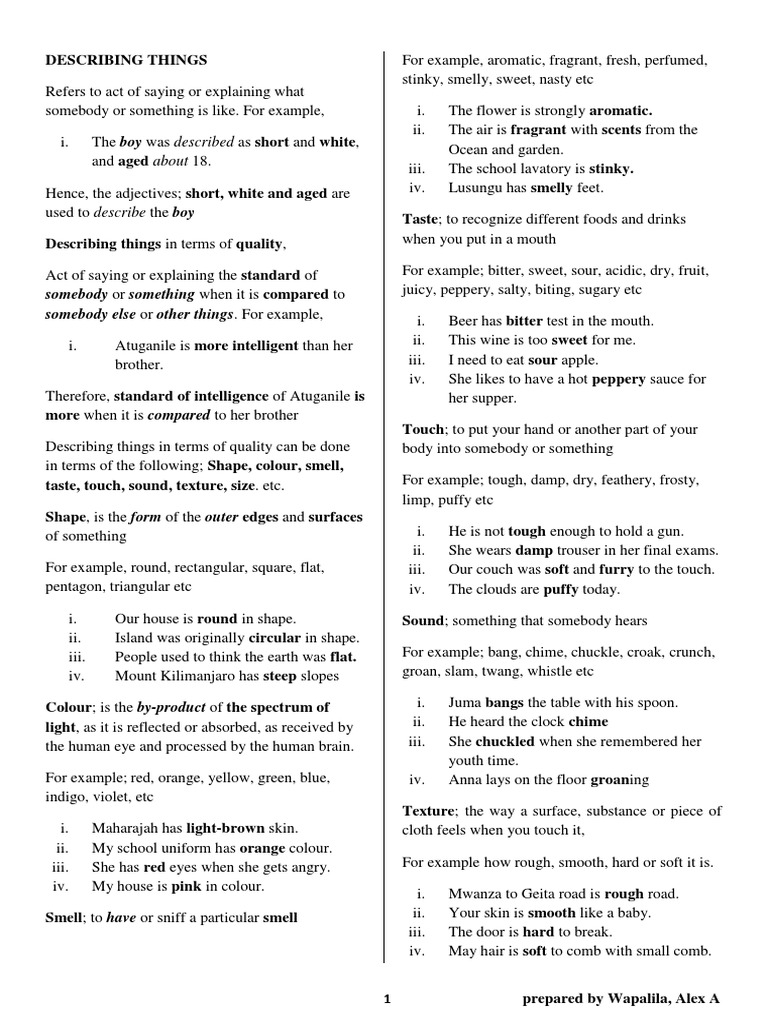 Somebody or Something When It Is Compared To Somebody Else or Other ...