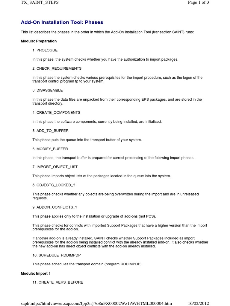Add-On Installation Tool: Phases: Module: Preparation | PDF | Computer Architecture | Software
