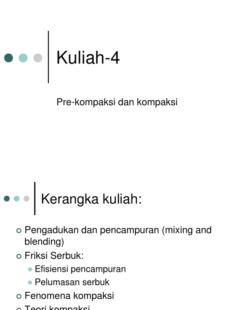 Prekompaksi&KOmpaksi Metalurgi Serbuk | PDF