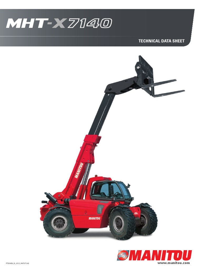 Manitou MHT-X 7140 (EN) | PDF | Transmission (Mechanics) | Vehicles