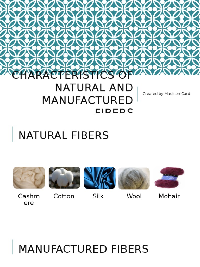 Natural vs. Manufactured Fibers Guide | PDF | Yarn | Wool