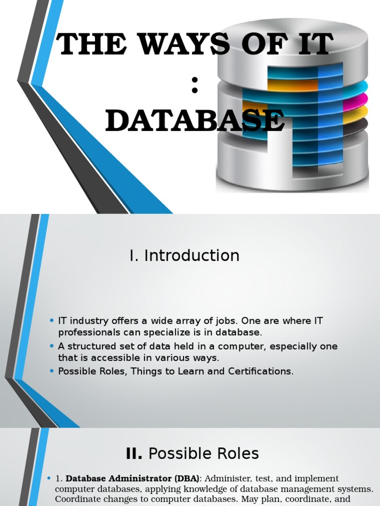 Database Careers in IT: Roles & Skills | PDF | Computers