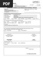 Form Persetujuan Material Lembar Approval | PDF