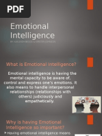 Emotional Intelligence Presentation | PDF | Self Awareness | Emotional Intelligence