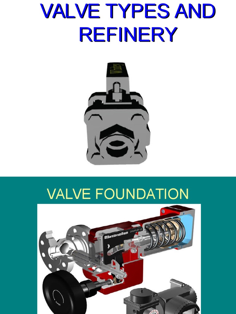 Valve Types and Refinery | PDF | Valve | Gases