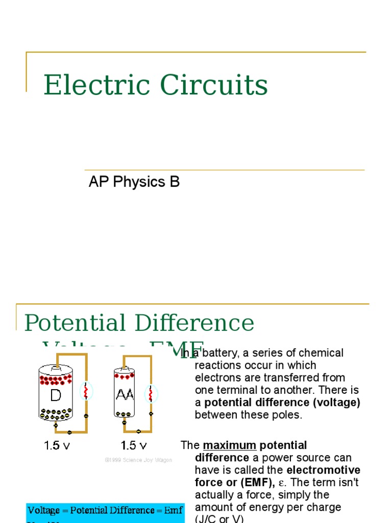 Electric Circuits: AP Physics B | PDF | Series And Parallel Circuits ...