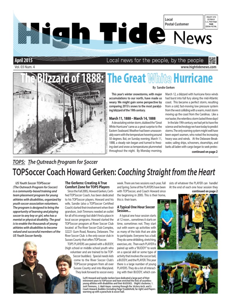 High Tide News April 2015 | PDF | Home Care | Winter Storm