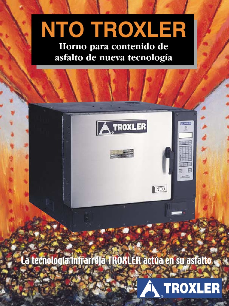 Horno de Ignición para Asfalto Troxler | PDF | Convección | Infrarrojo