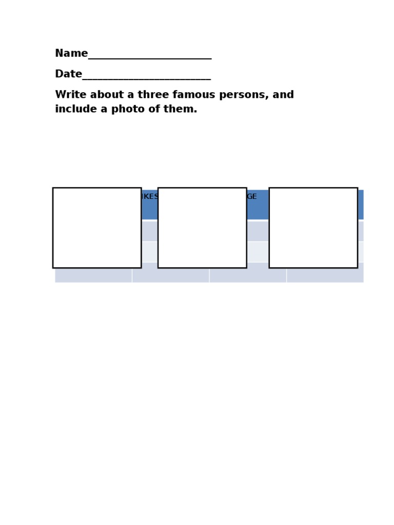 Famous People Profiles Guide | PDF