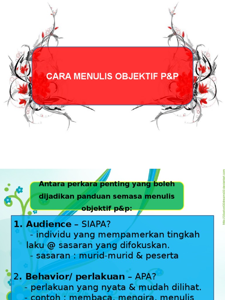 objektif pembelajaran abcd - Jacob Rutherford