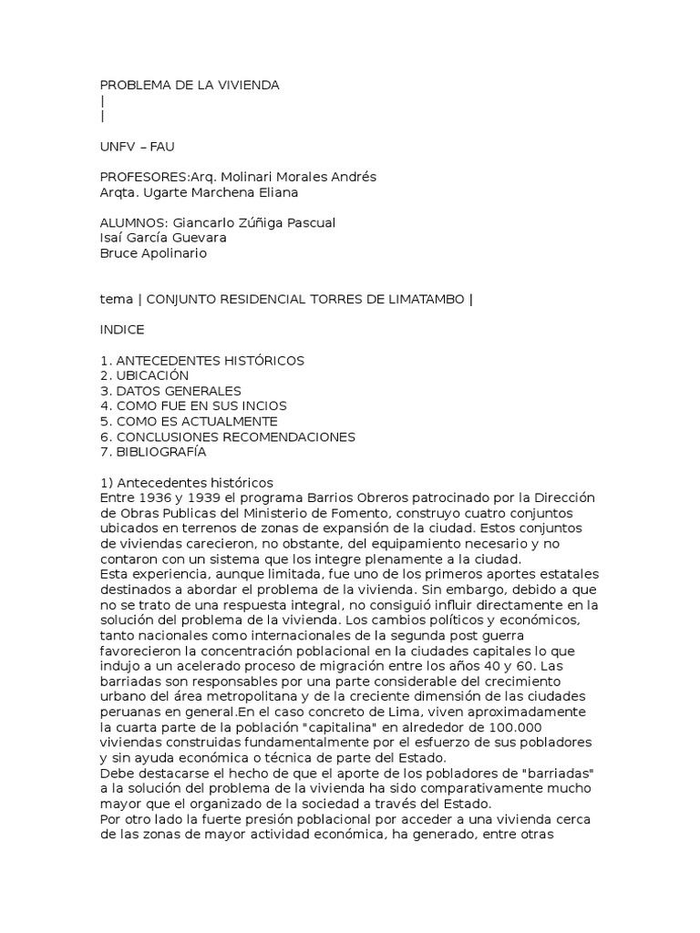 Lima Tambo | PDF | Lima | Estado (política)