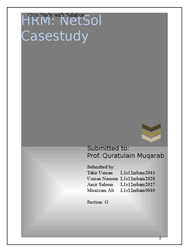 Case Study Analysis Pdf Turnover Employment Employment