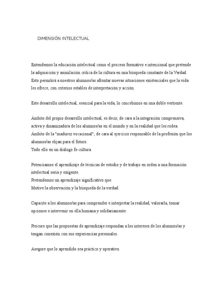 Dimensión Intelectual | PDF | Organismos | Dieta