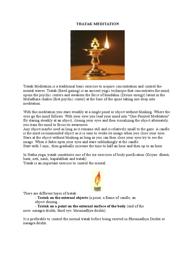 TraTak Meditation | Meditation | Mind–Body Interventions