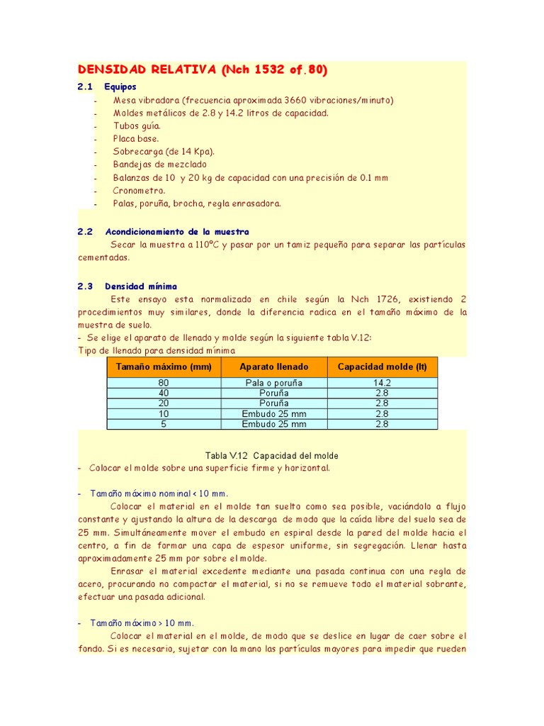 Densidad Relativa | PDF | Densidad | Masa