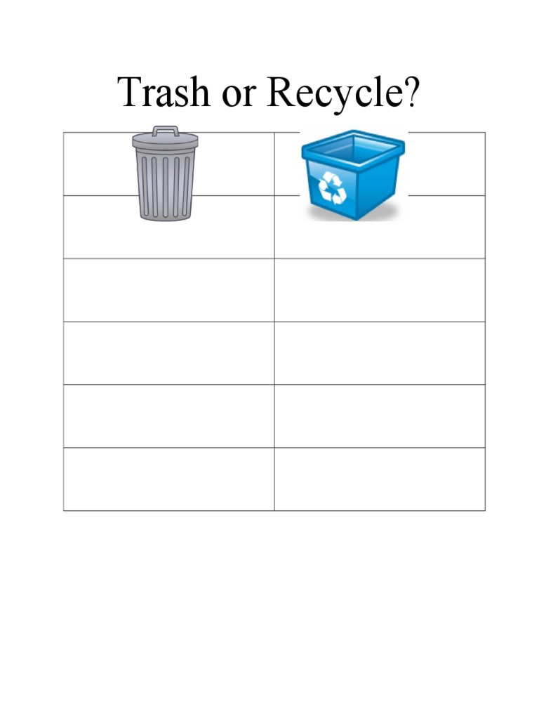 Trash or Recycle | PDF | Waste