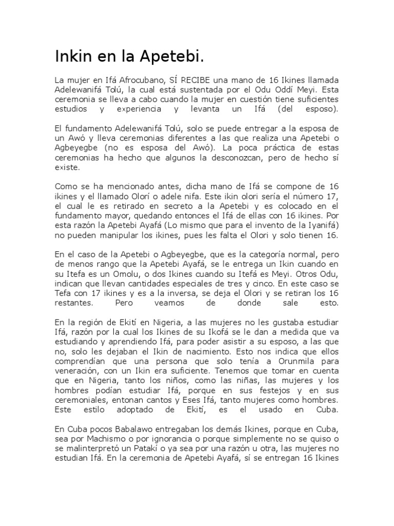 Inkin en La Apetebi | PDF