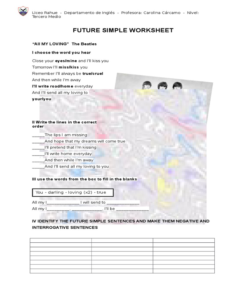 Future Simple Grammar Worksheet | PDF | Career & Growth