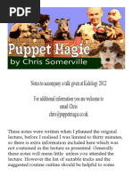 Puppet Show Planning Workbook | PDF | Puppetry | Entertainment