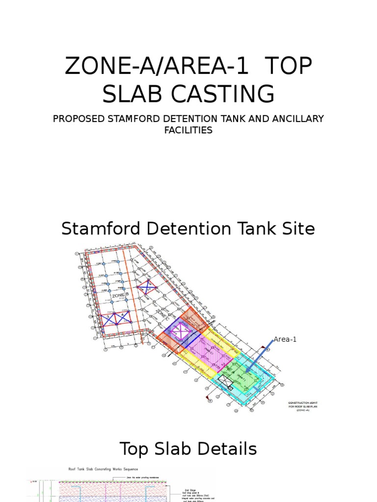 Stamford Detention Tank Slab Casting Plan | PDF | Technology & Engineering