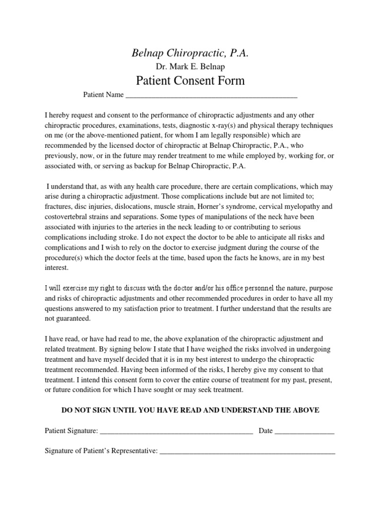 Patientconsent | PDF