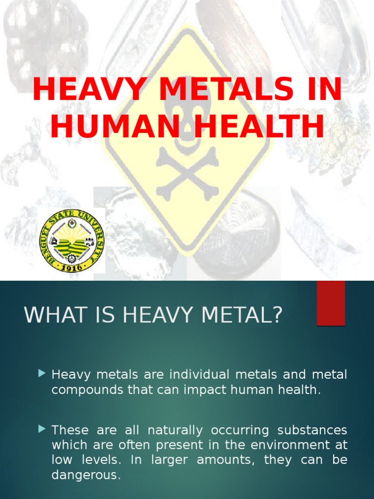 Heavy Metals in Human Health | PDF | Cadmium | Mercury (Element)