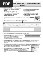 18 Best Basic Microsoft Word Practice Exercises For Beginners | PDF ...