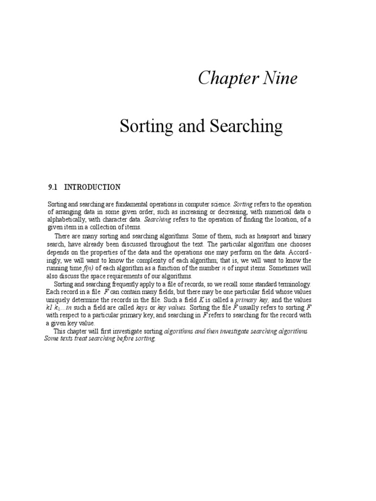 Sorting Algorithms Overview | PDF
