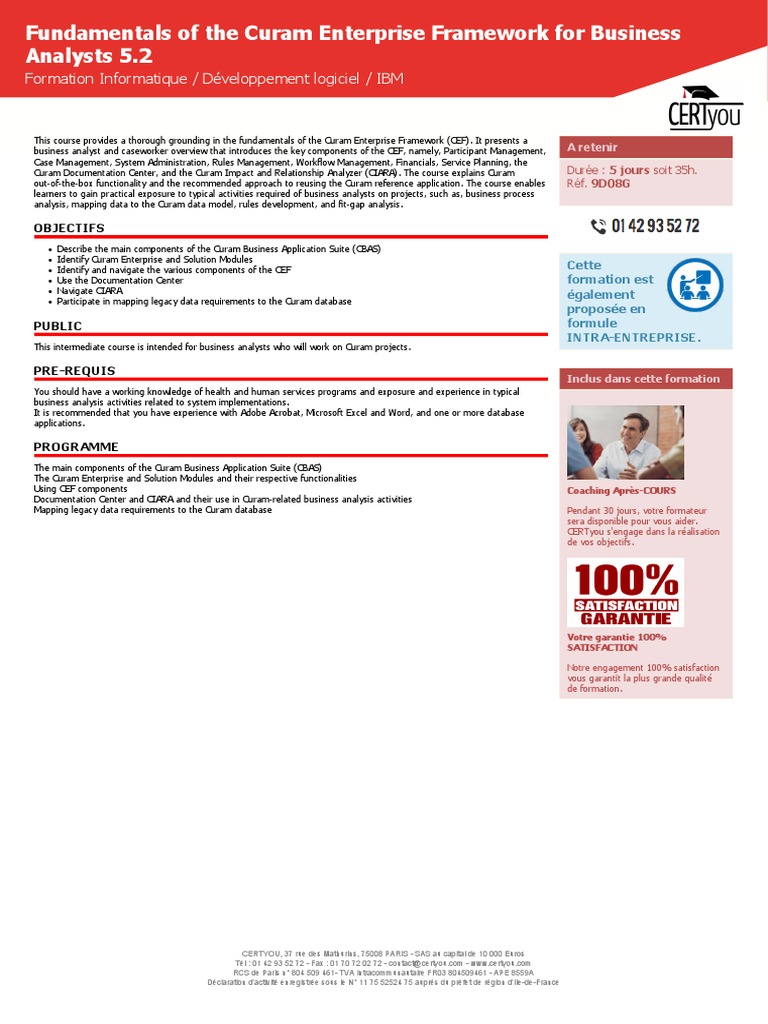 9D08G Formation Fundamentals of The Curam Enterprise Framework For ...