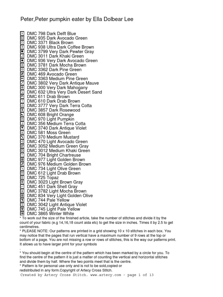 Peter, Peter Pumpkin Eater by Ella Dolbear Lee | PDF | Color