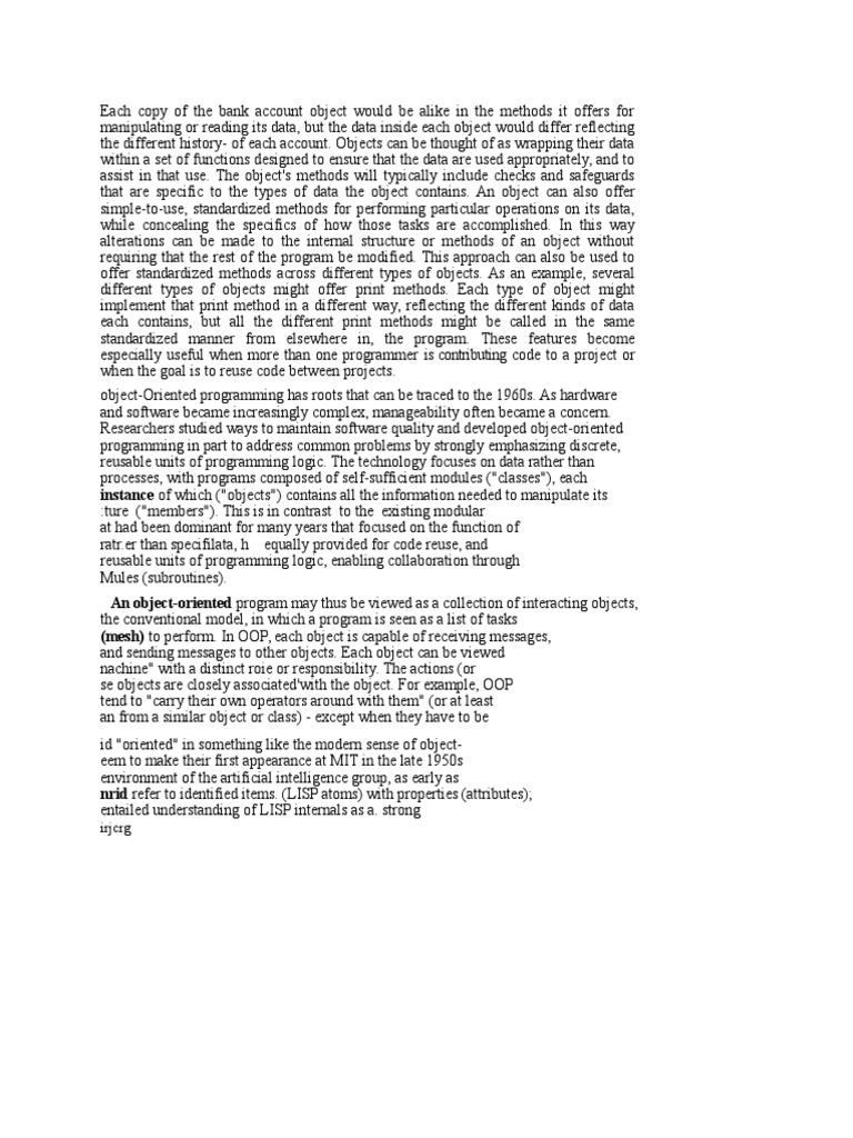 Chapter 1 2 Pdf Object Oriented Programming Inheritance Object Oriented Programming