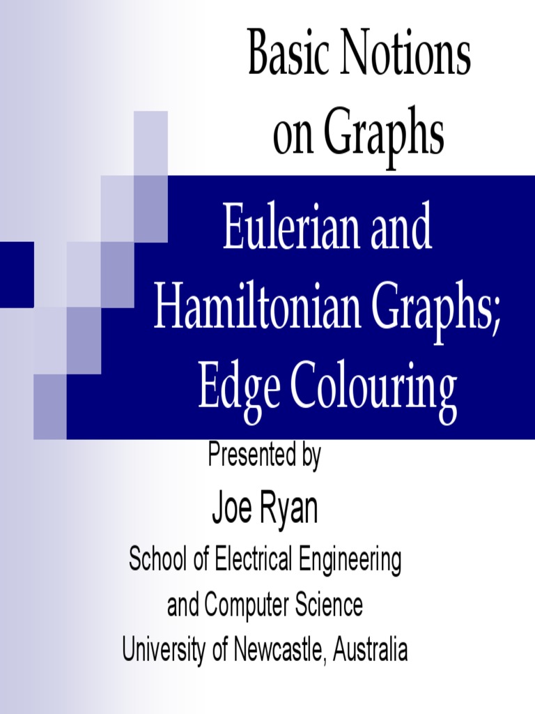 Exploring Graph Theory Concepts Through Examples of Eulerian Graphs, Hamiltonian Graphs, Edge ...