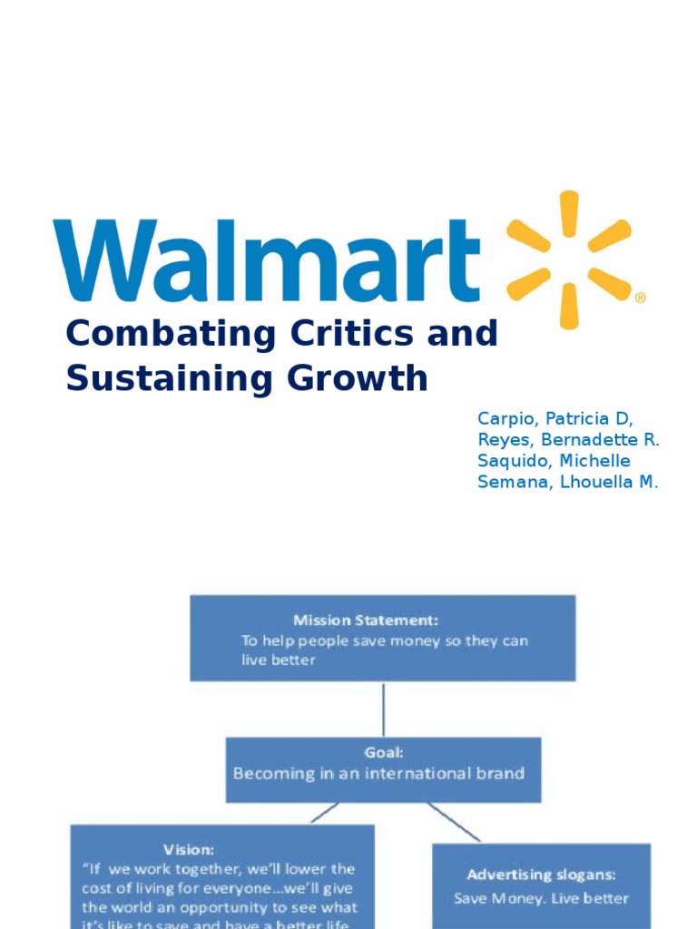 WalMart PPTversion2 | PDF | Walmart | Corporate Social Responsibility