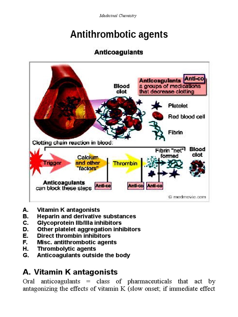 MedChem Anticoagulants ACE Inhibitors V2 | PDF | Chemistry | Chemicals