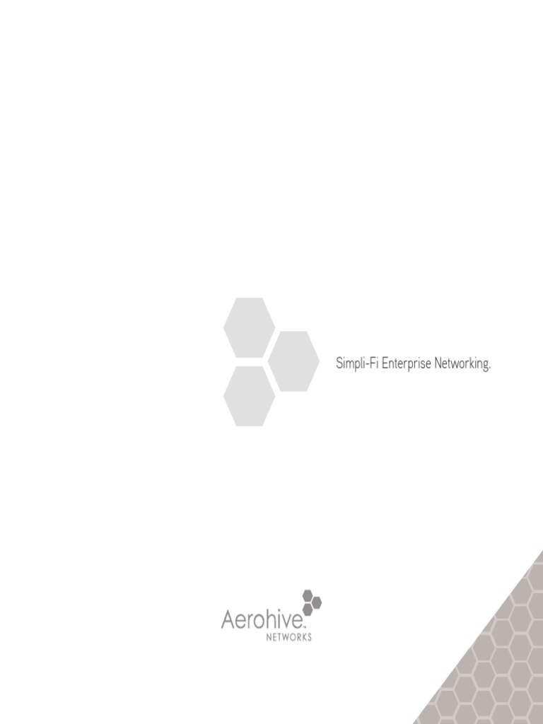 Aerohive Corporate Brochure | PDF | Cloud Computing | Wireless Lan