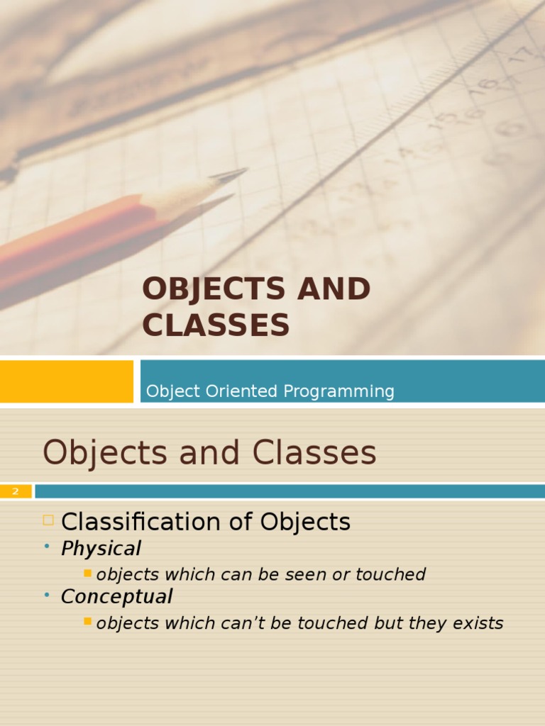 02 Objects and Classes | PDF | Method (Computer Programming) | Constructor (Object Oriented ...