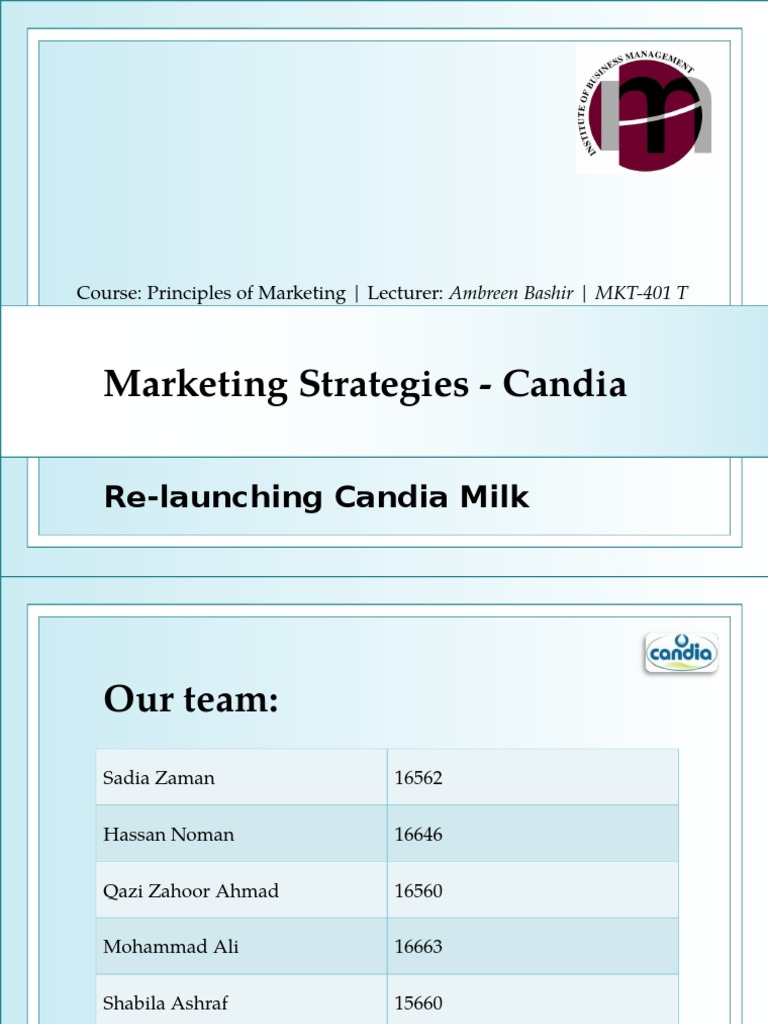 Candia Milk Re-launch Strategy Overview | PDF | Market Segmentation | Milk